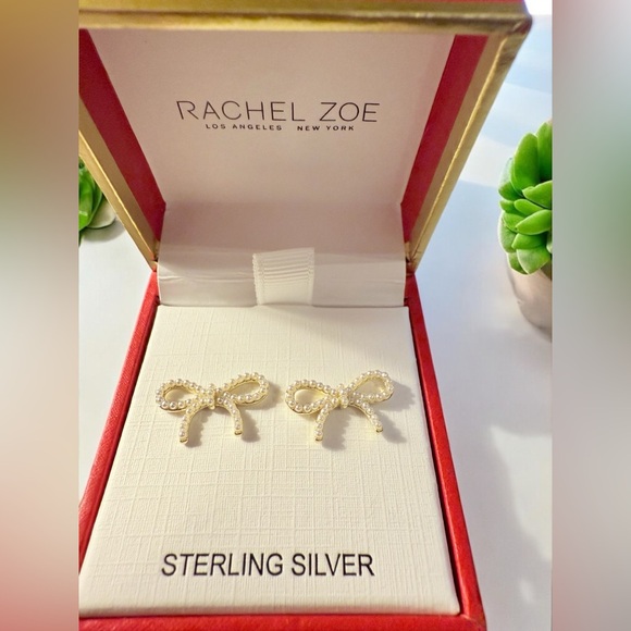 Rachel Zoe | Jewelry | Copy Rachel Zoe Sterling Silver Bow Earrings ...